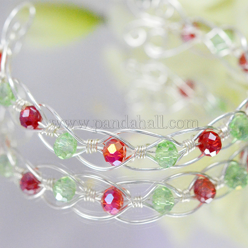 Colourful Wire Wrap Bracelet with Glass Beads | Pandahall Inspiration Projects