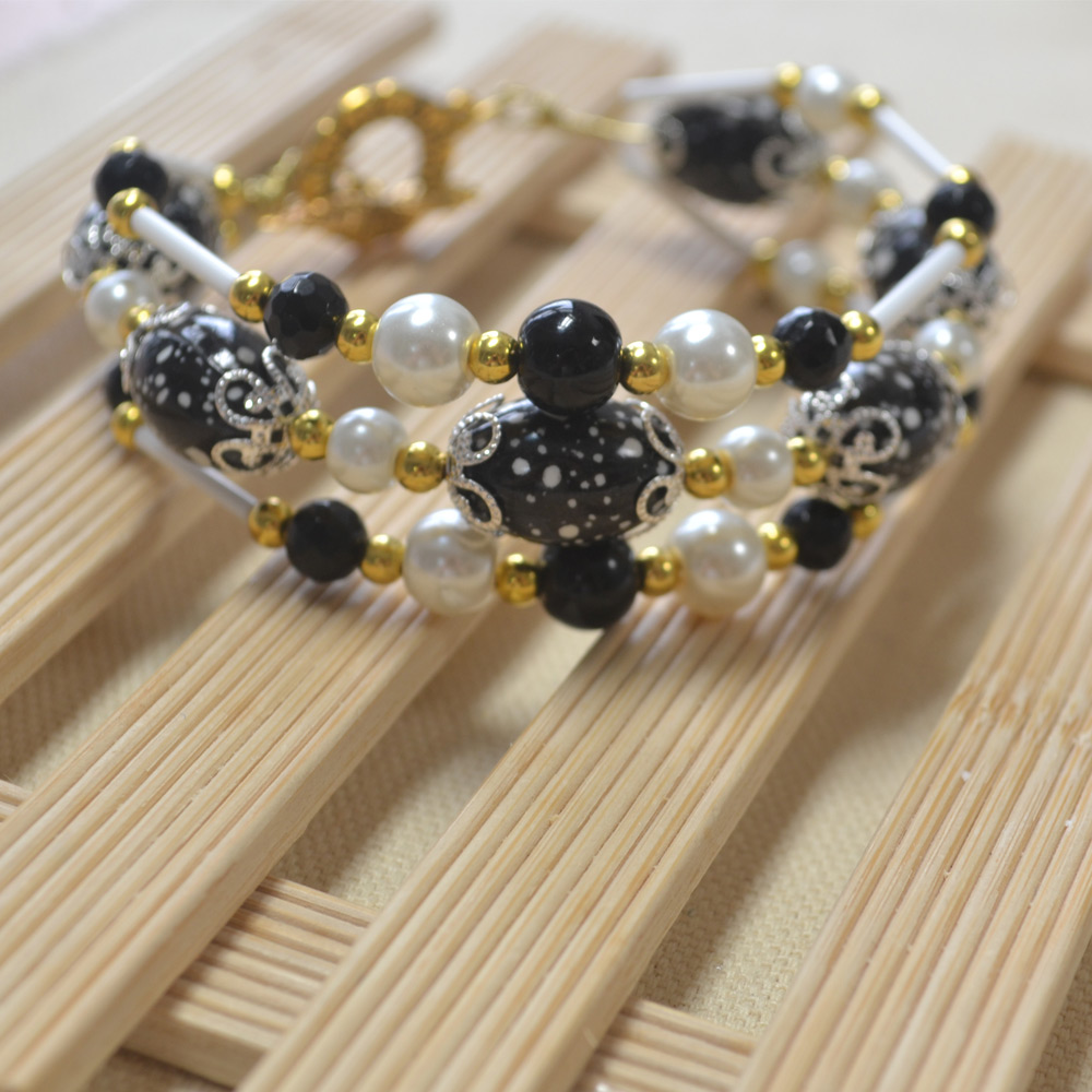 3 Strands Beads Bracelet | Pandahall Inspiration Projects