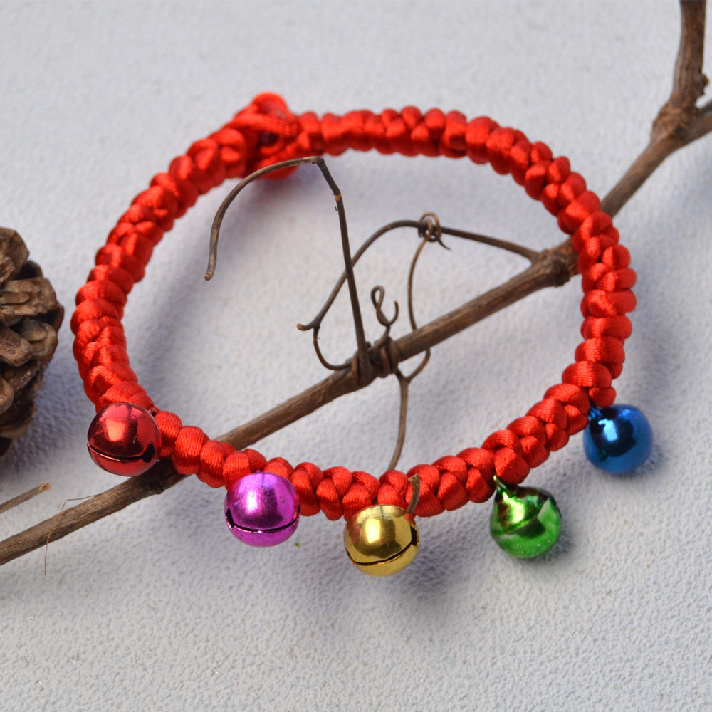 Nylon Threads Braided Bracelet with Bell Charms | Pandahall Inspiration ...