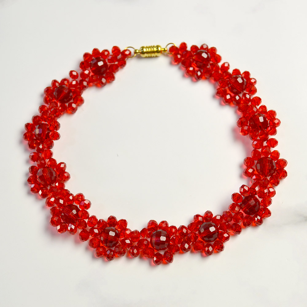Red Crystal Necklace | Pandahall Inspiration Projects