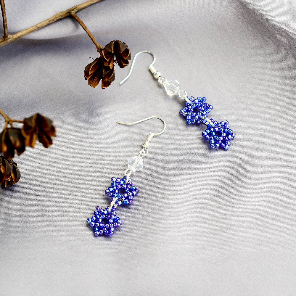 Blue Seed Beads Earrings | Pandahall Inspiration Projects