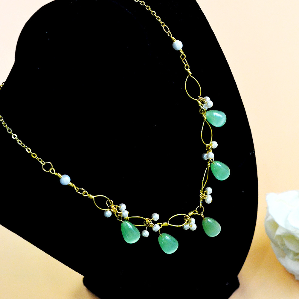 Water Drop Gemstone Necklace | Pandahall Inspiration Projects