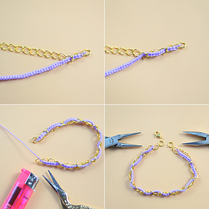 Chain Mail Braided Bracelet | Pandahall Inspiration Projects
