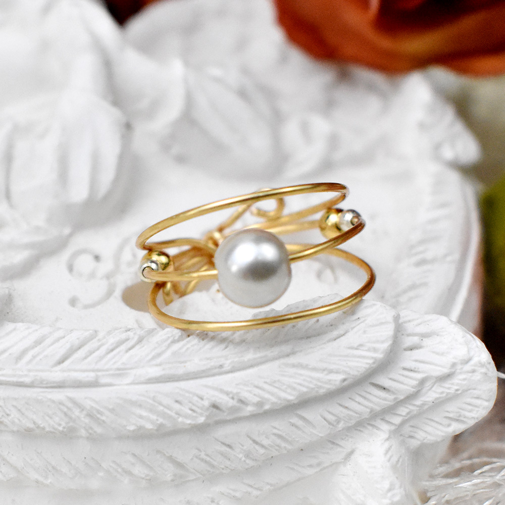 Simple Pearl Wire Wrap Ring | Pandahall Inspiration Projects