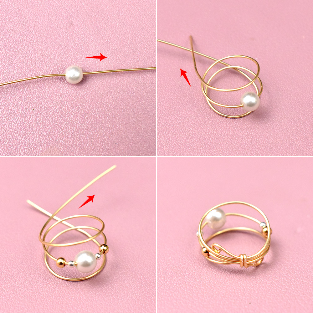 Simple Pearl Wire Wrap Ring | Pandahall Inspiration Projects